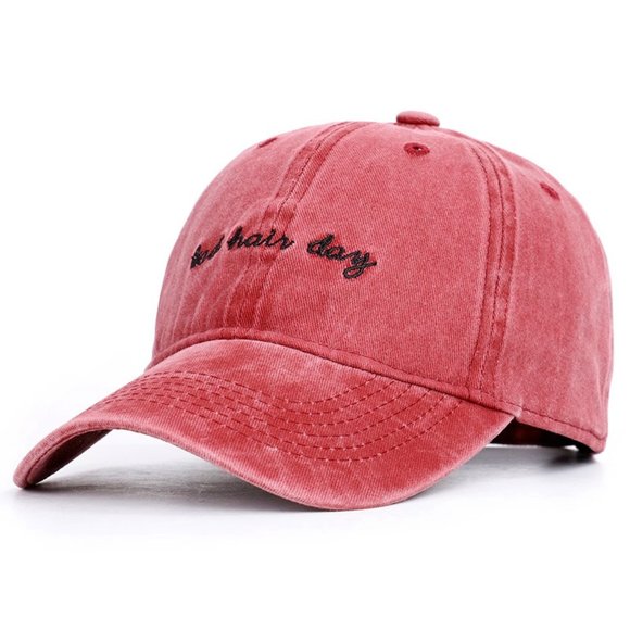 Private Label | Accessories | Faded Red Bad Hair Day Baseball Cap Nwot ...